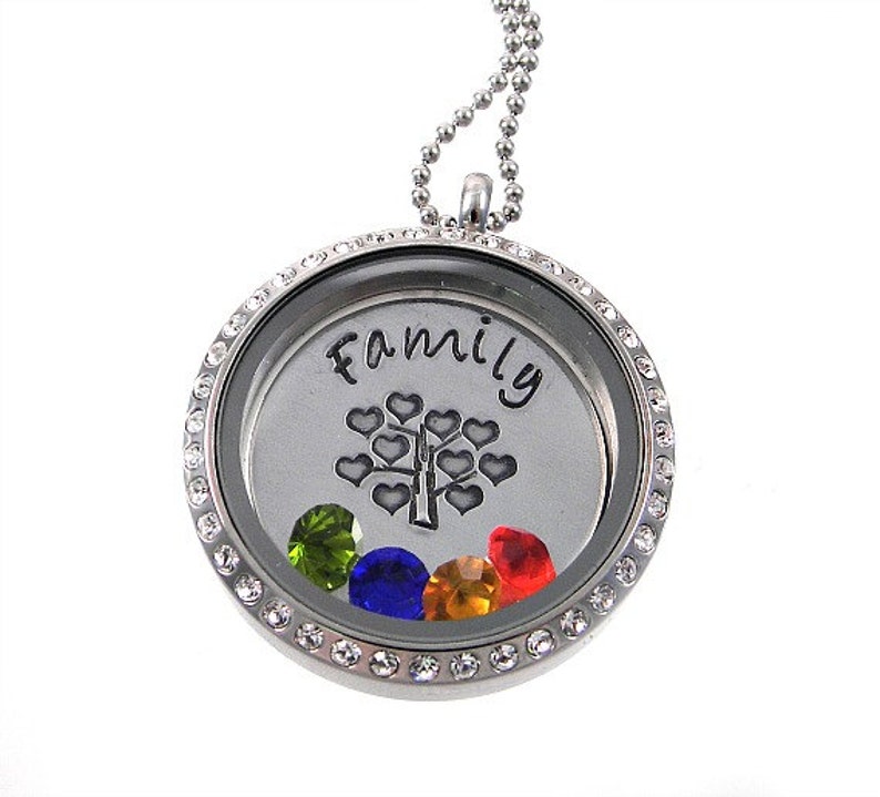 Family Tree of Life Locket Plate Locket Plate Personalized - Etsy