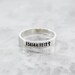 Bible Verse Scripture Ring, Cross Ring, Faith Ring, Skinny Stacking ...