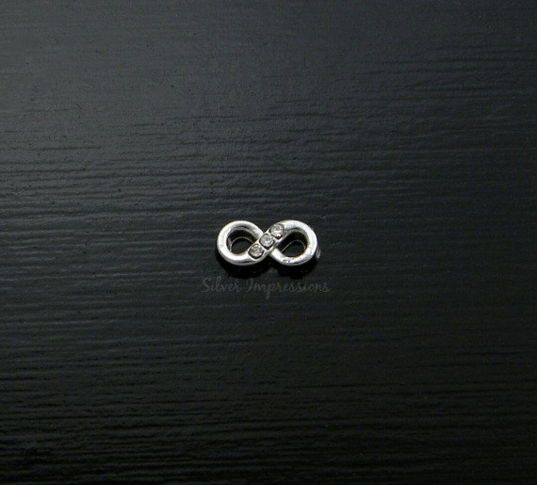 Infinity Locket Charm - Floating Locket Charm - Glass Locket Charm - Etsy