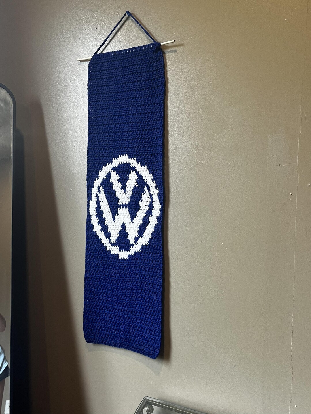 Volkswagen Logo Banner | Crochet Tapestry - Etsy