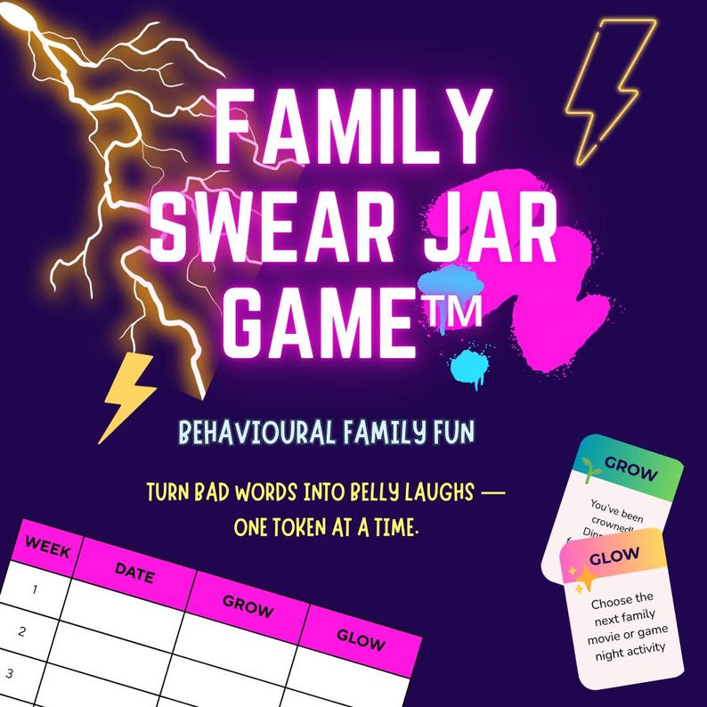 Family Swear Jar Game™ – Printable PDF – Hilarious Way to Reduce Swearing at Home - Etsy Australia