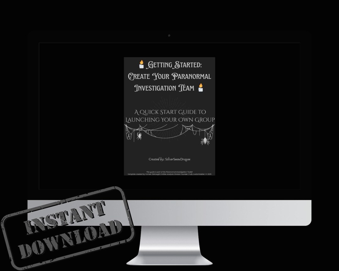 Paranormal Investigation Quick Start Guide PDF – Ghost Hunting Toolkit ...