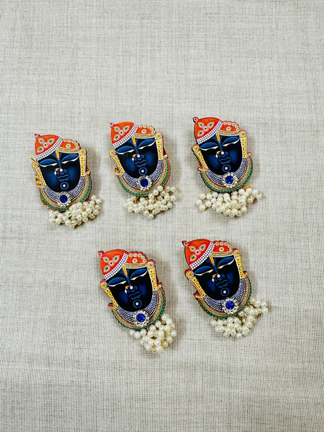 Kundan Shree Nath Ji Brooch: Indian Wedding & Puja Gift - Etsy