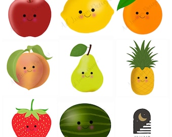 Fruit Clipart Bundle, Eps, Png, Svg, Pdf, Clip Art, Fruits - Etsy