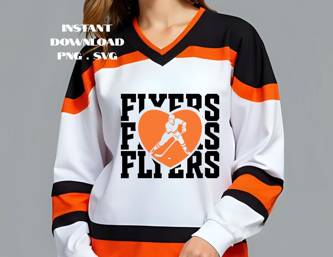 Flyers Hockey Heart SVG PNG: Team Fan Art Digital File - Etsy