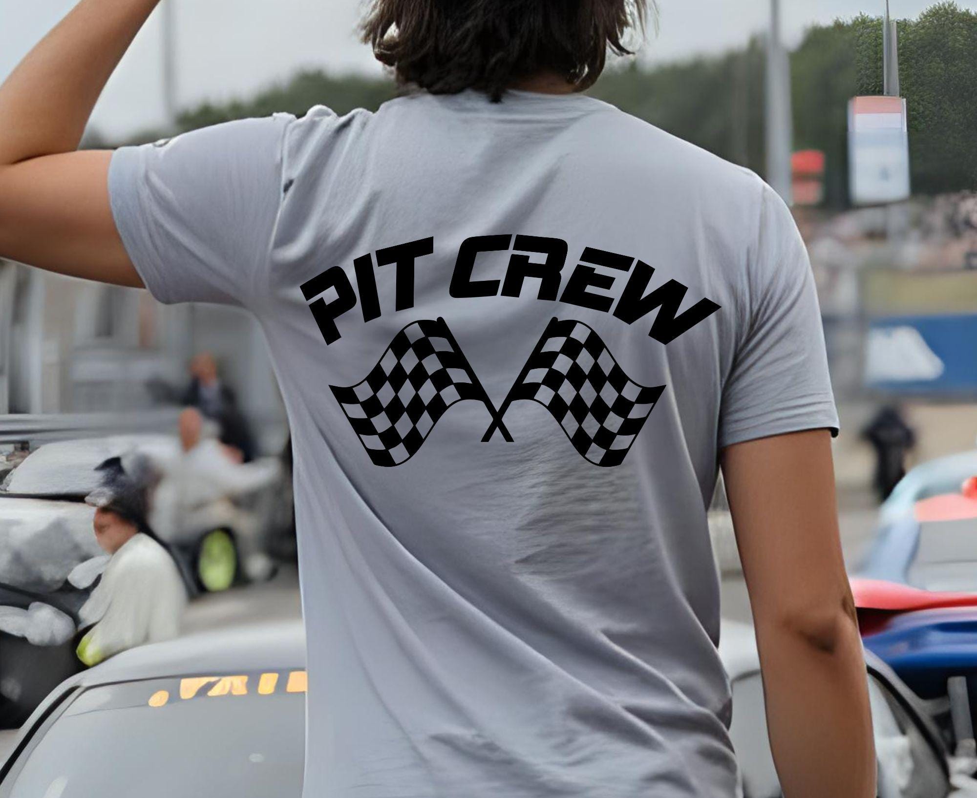 Checkered Flag Racing Design: Pit Crew PNG SVG File (digital Download ...