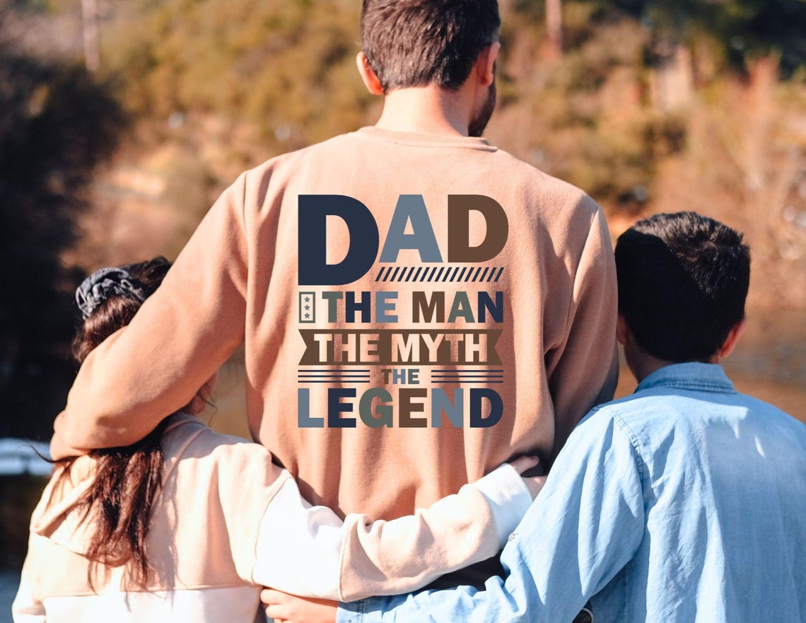 Dad the Man the Myth the Legend SVG PNG: Father's Day Cut File (digital ...