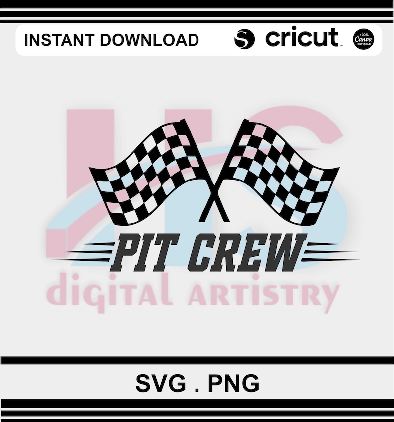 Pit Crew PNG SVG | Checkered Flag T-shirt Sublimation Digital File ...