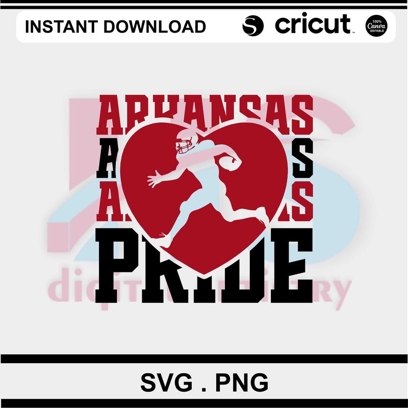 Arkansas Heart Svg - Etsy