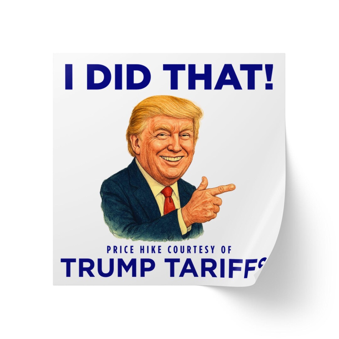 Political Response Sticker Roll, Anti-trump Tariffs Label, Activist ...