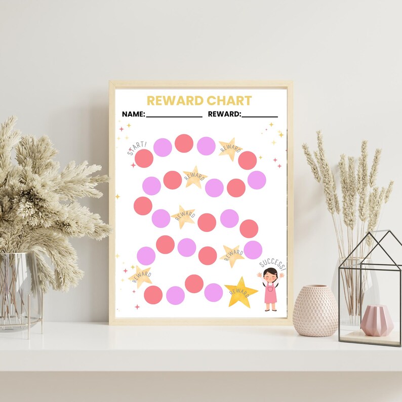 Printable Kids Reward Chart: Chore & Routine Tracker (digital Download ...