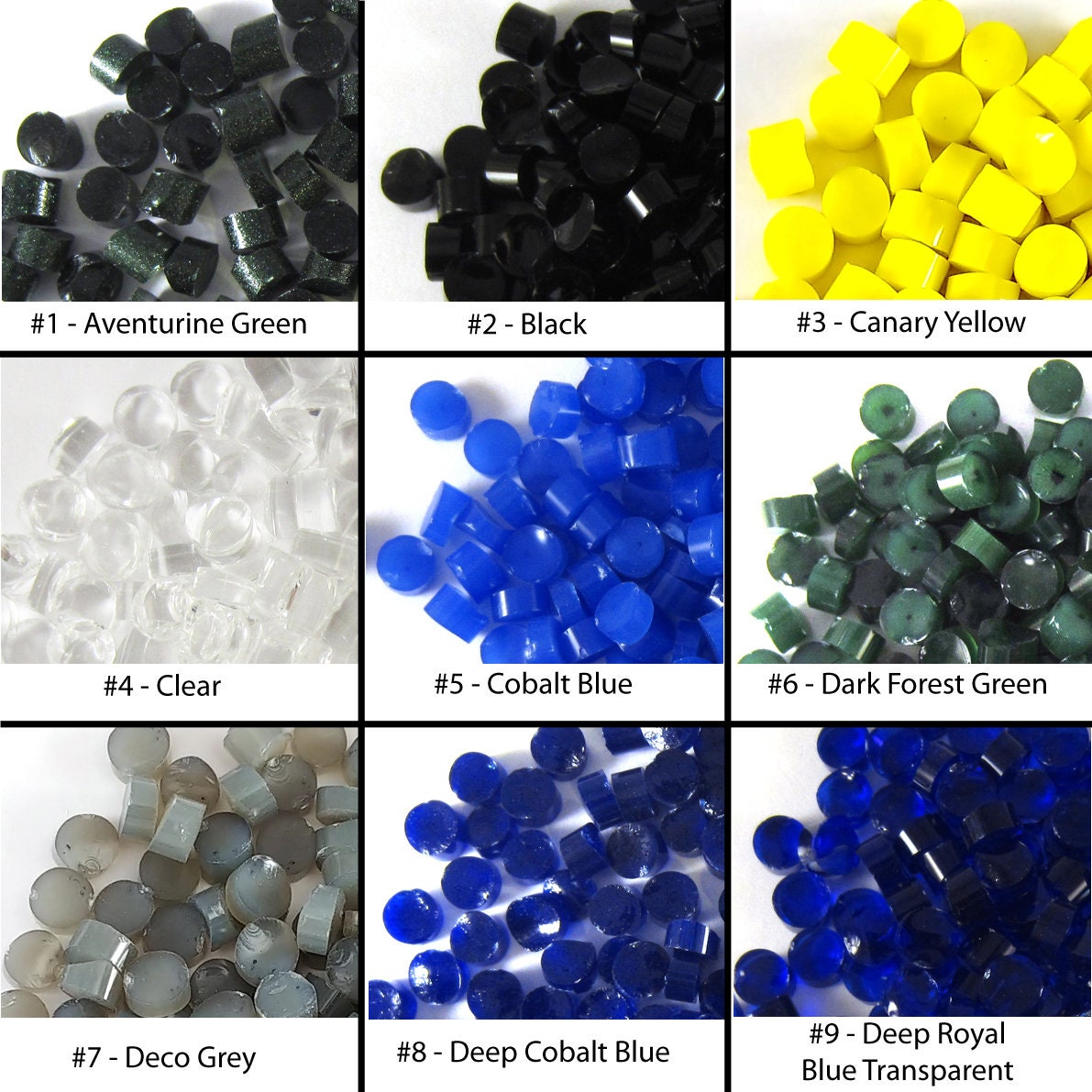 6mm Glass Dots - COE 90 Bullseye Glass - 33 Colors! - Etsy