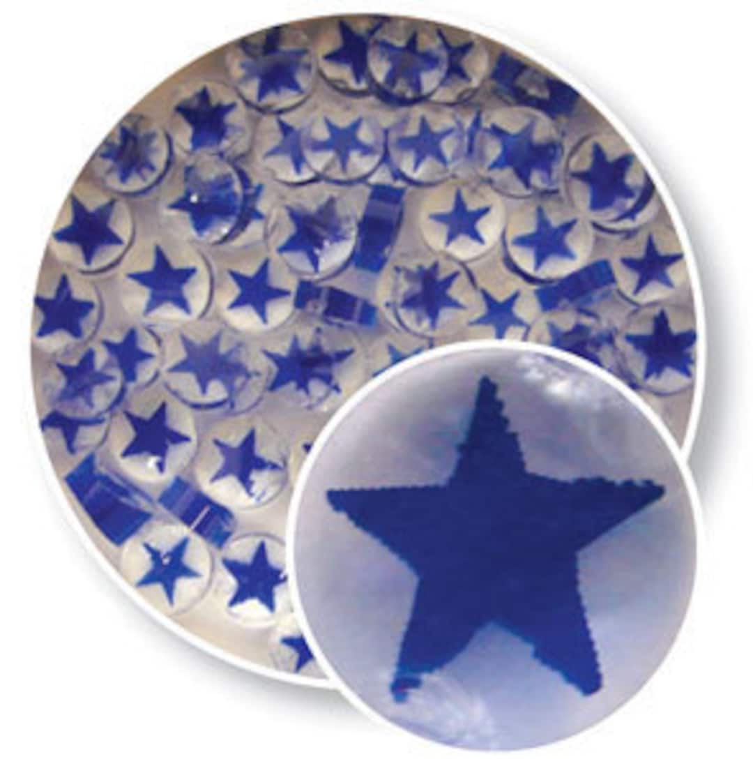 Star Glass Murrine - Blue Transparent - COE 90 Bullseye Fusible - Etsy