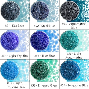 Bold Transparent Coarse Glass Frit - 45 Colors! Bullseye COE 90 Fusible ...