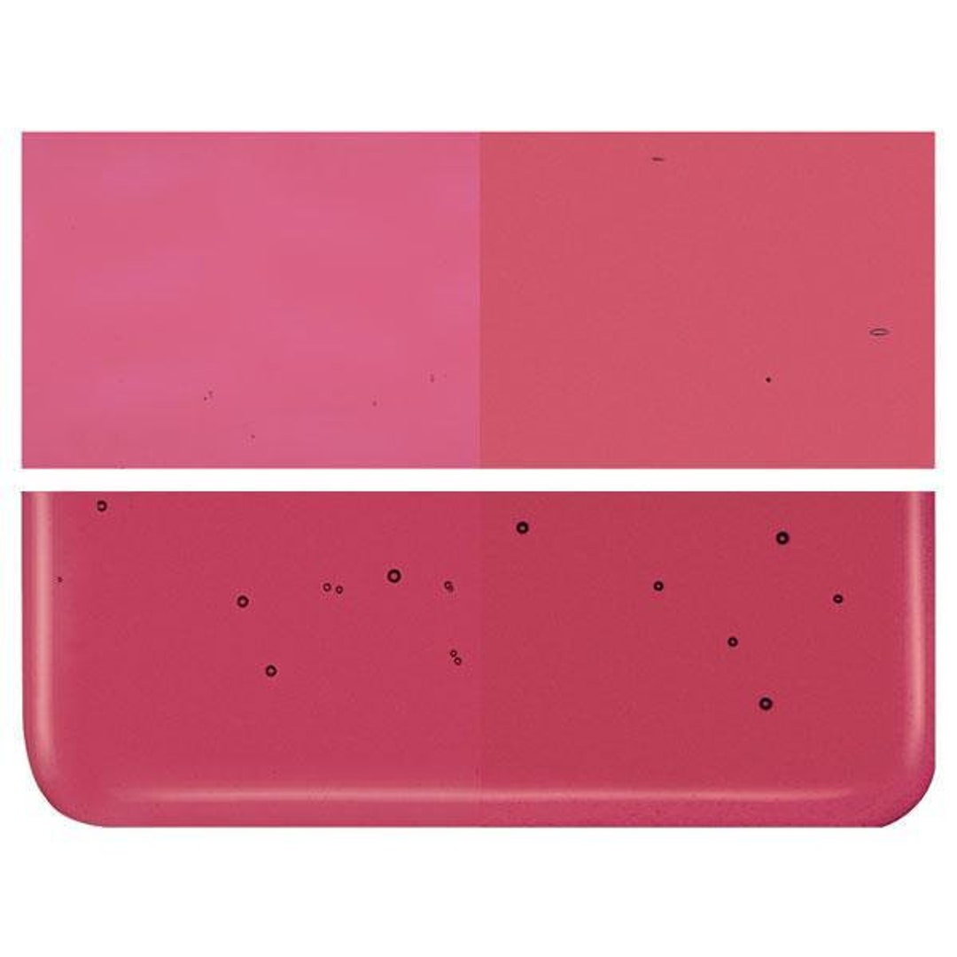 Cranberry Pink Transparent Striker COE 90 Bullseye 3mm Sheet Glass 3 ...