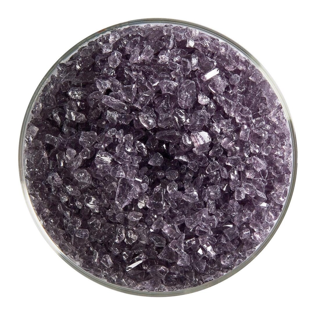 Light Silver Gray Transparent Glass Frit Coarse Bullseye COE 90 Fusible ...