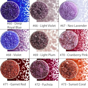 Bold Transparent Coarse Glass Frit - 45 Colors! Bullseye COE 90 Fusible ...