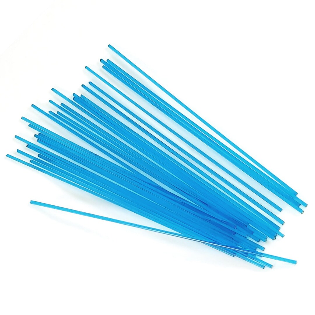 Deep Aqua Trans COE 96 Stringer Sample - S-333-96 Oceanside Glass ...