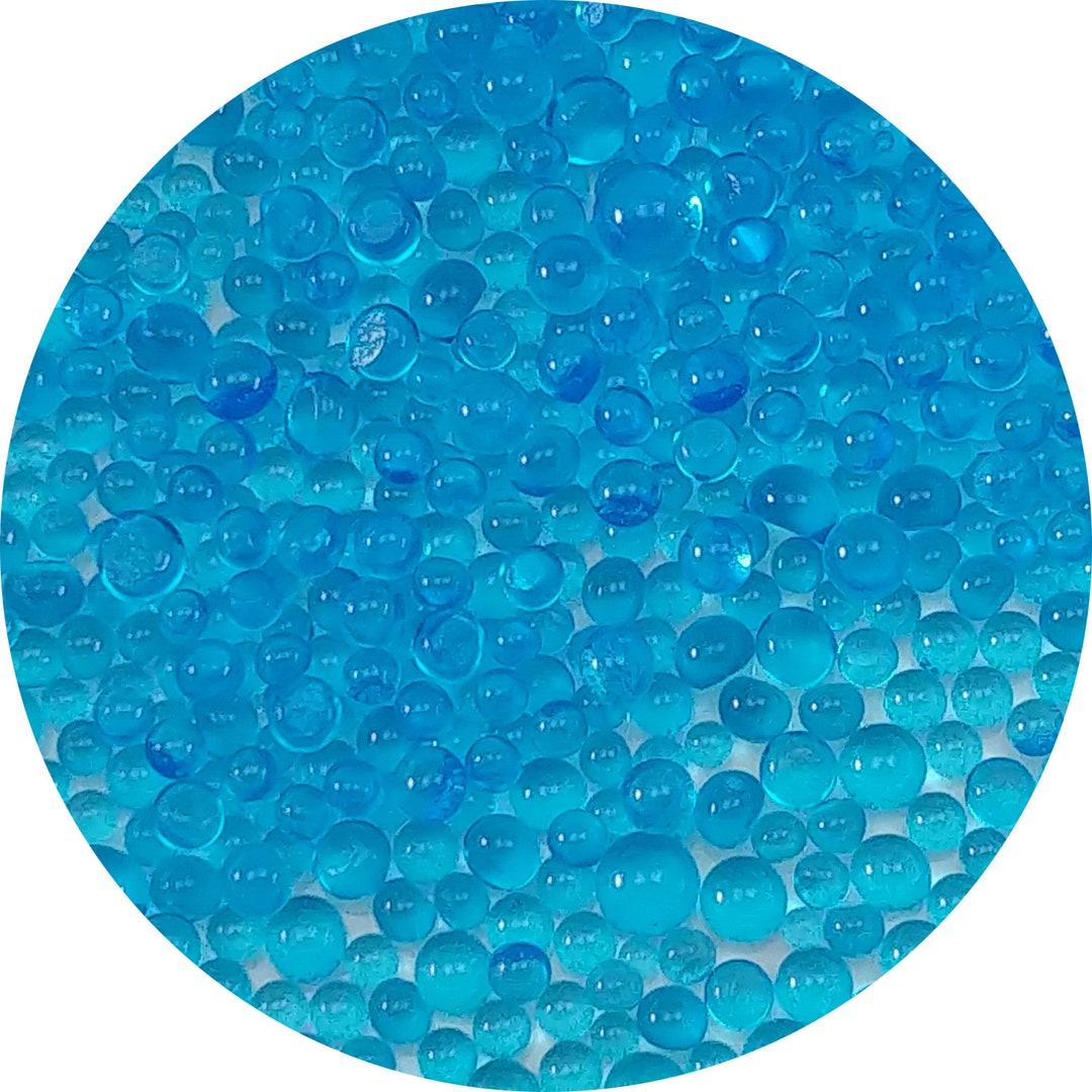 Light Turquoise Blue Trans Frit Balls - COE 90 Bullseye Fusable Glass ...