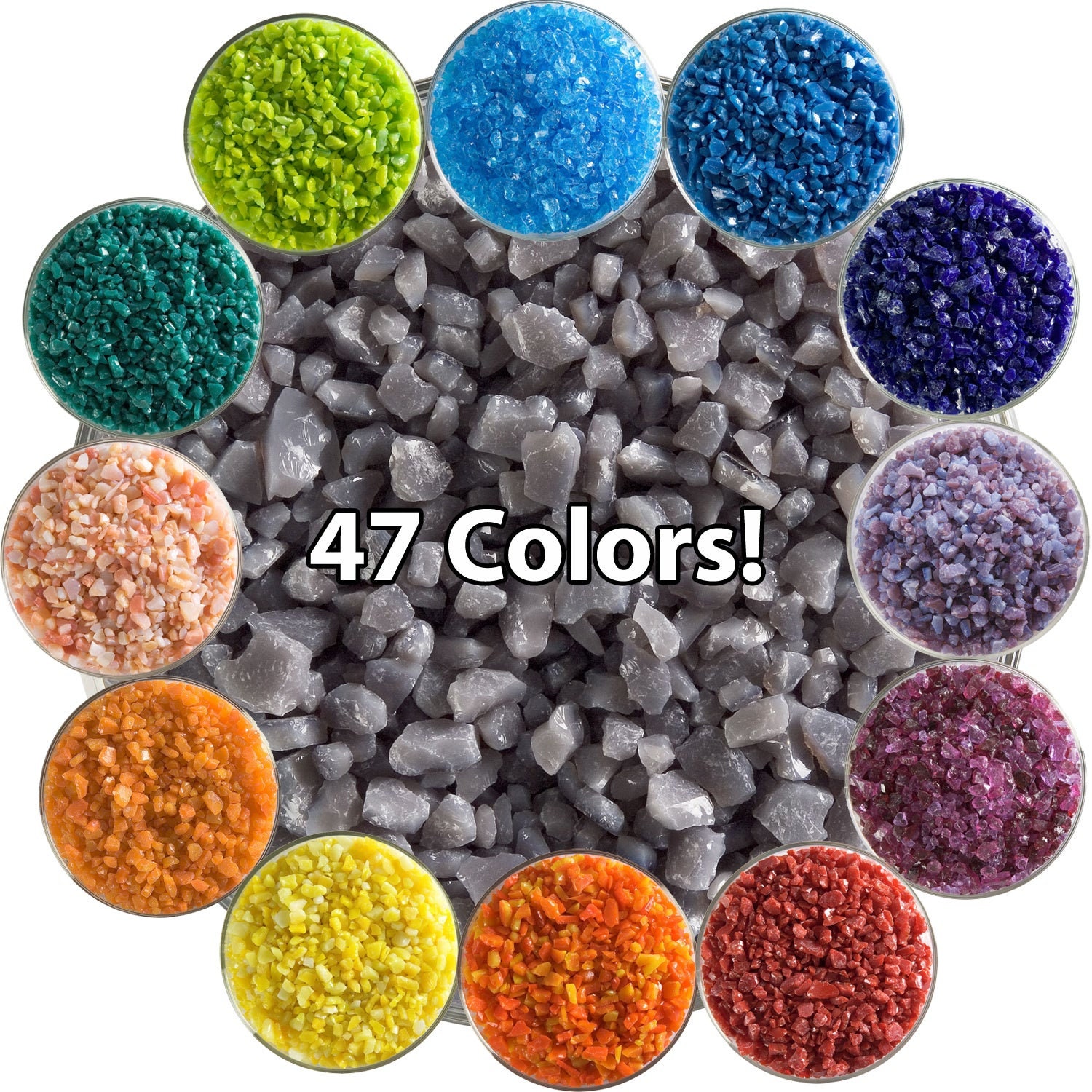 Coarse Opalescent Glass Frit - 47 Colors! Bullseye COE 90 Fusible - Etsy