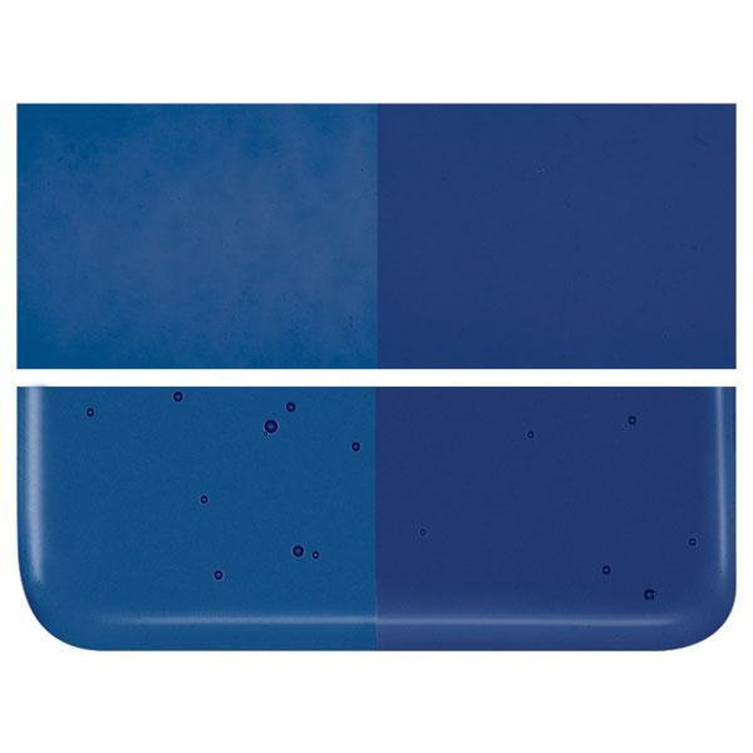 Midnight Blue Transparent COE 90 Bullseye 3mm Sheet Glass 3 Inch Square ...