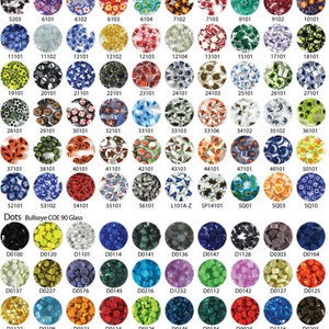 Crab Murrine, 0.5 Oz Precut, 90 COE Fusable Glass Murrini Millefiori ...
