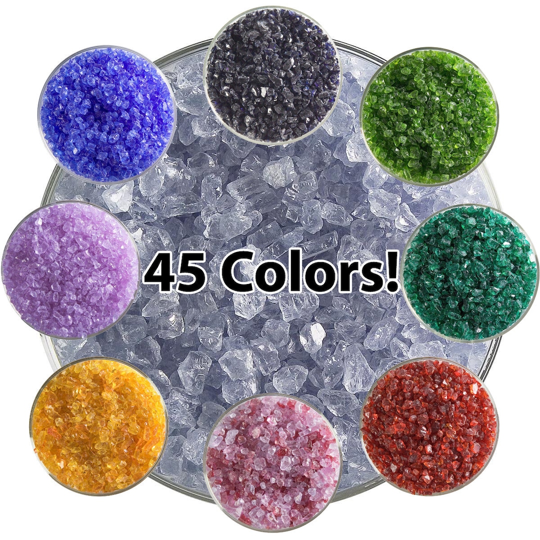 Bold Transparent Coarse Glass Frit - 45 Colors! Bullseye COE 90 Fusible ...