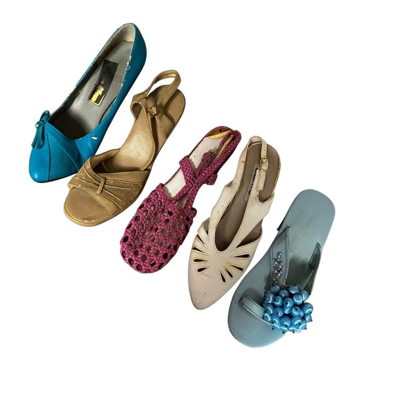 Vintage Granny Sandals - Etsy UK