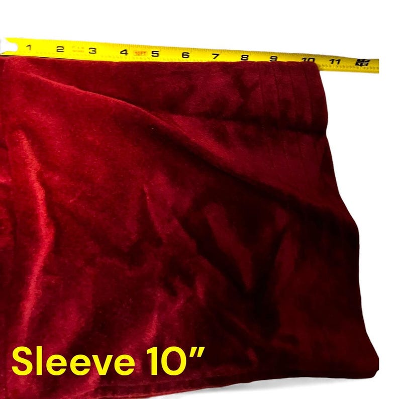 Bata estilo kimono vintage Royalcama by Roytex de terciopelo burdeos ...