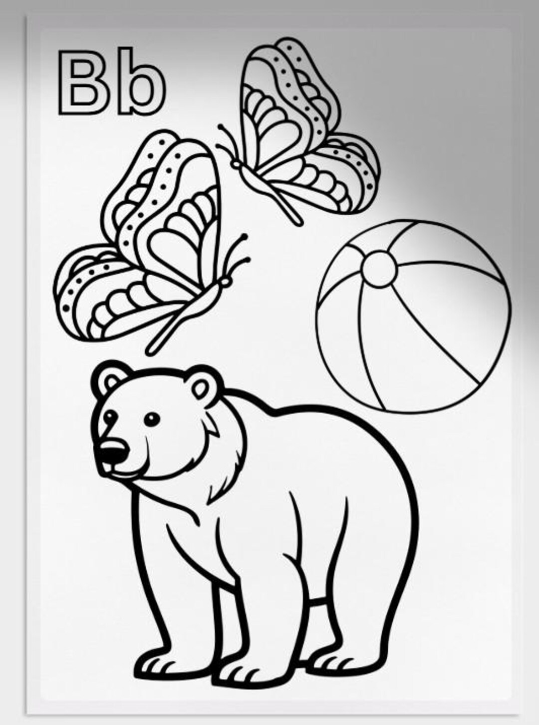 Children Favourite Alphabet Coloring Pages: 26 Animal Illustrations ...