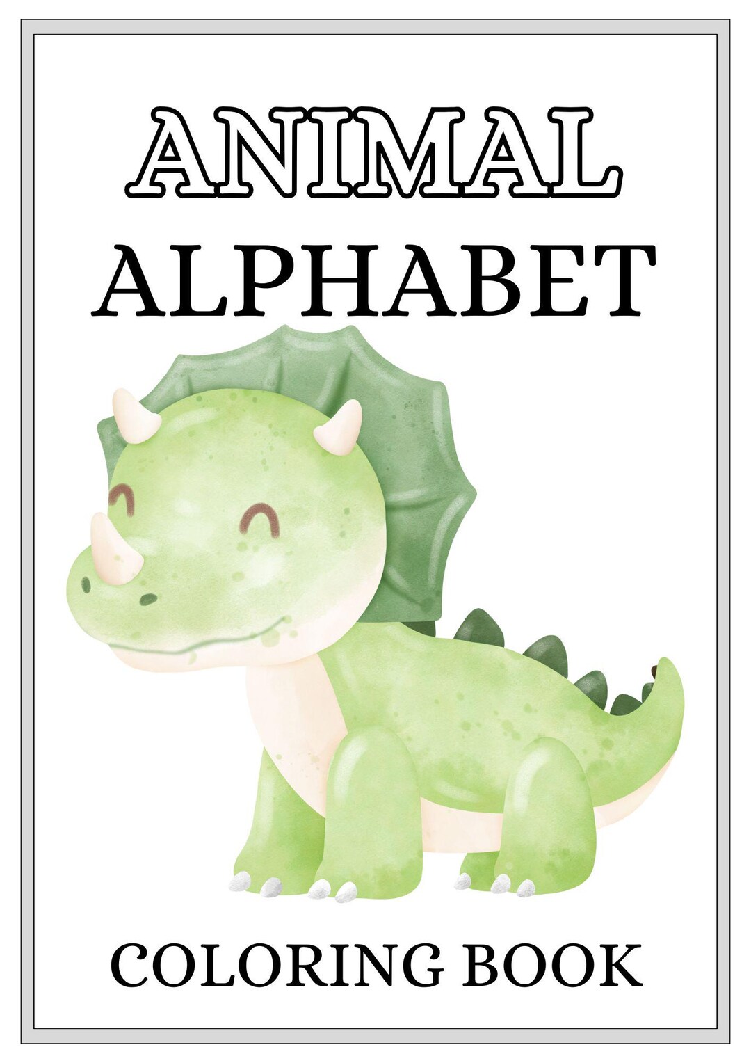 Animal Alphabet Tracing Coloring Pages: Kids Learning Worksheets (PDF ...