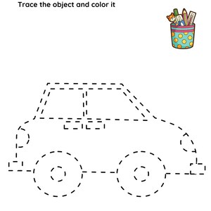 Best Tracing and Colour It Sheets for Preschooler 50 Pages, Instant ...