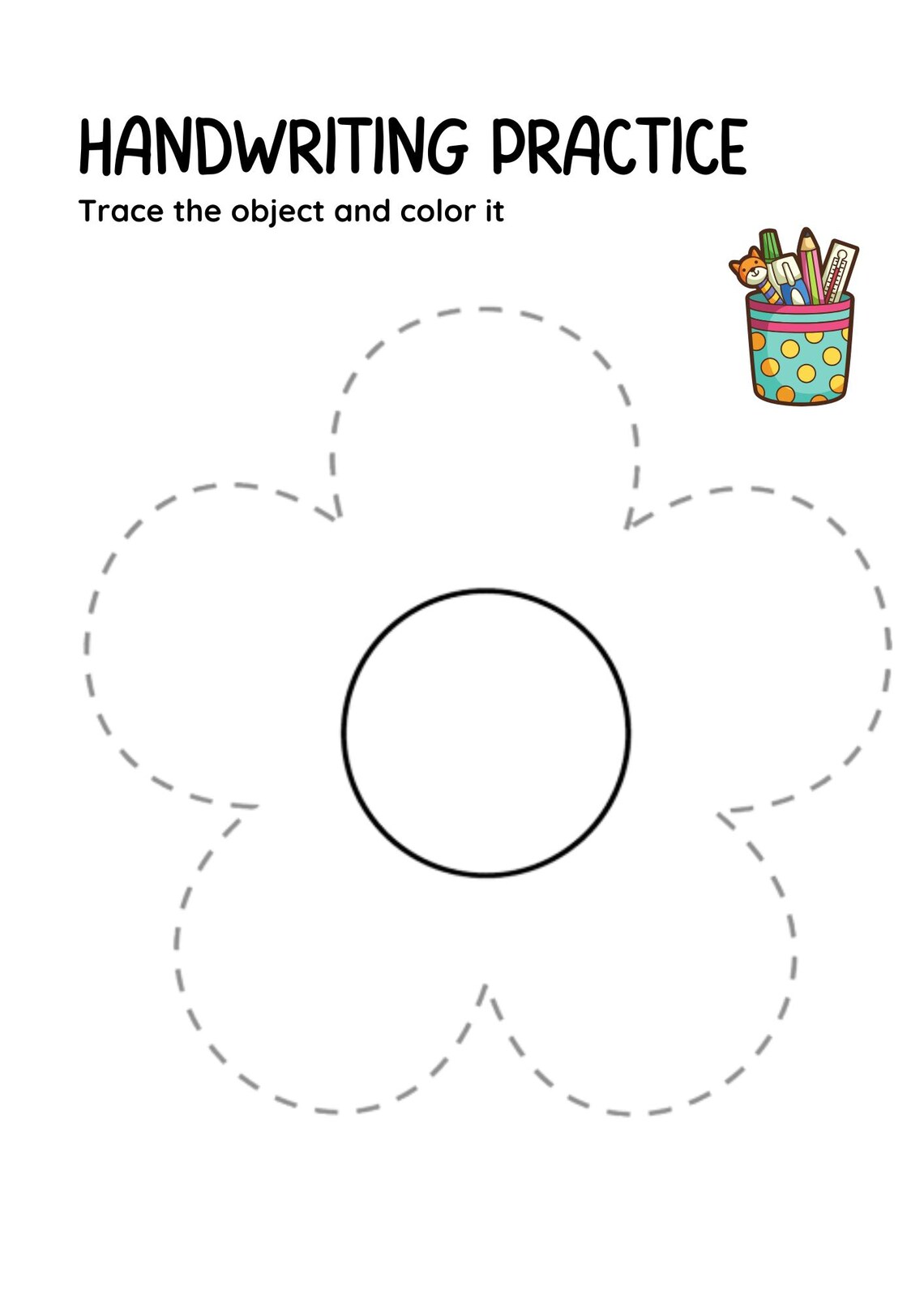Best Tracing and Colour It Sheets for Preschooler 50 Pages, Instant ...