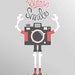 Camera Screenprint Poster Please Smile - Etsy