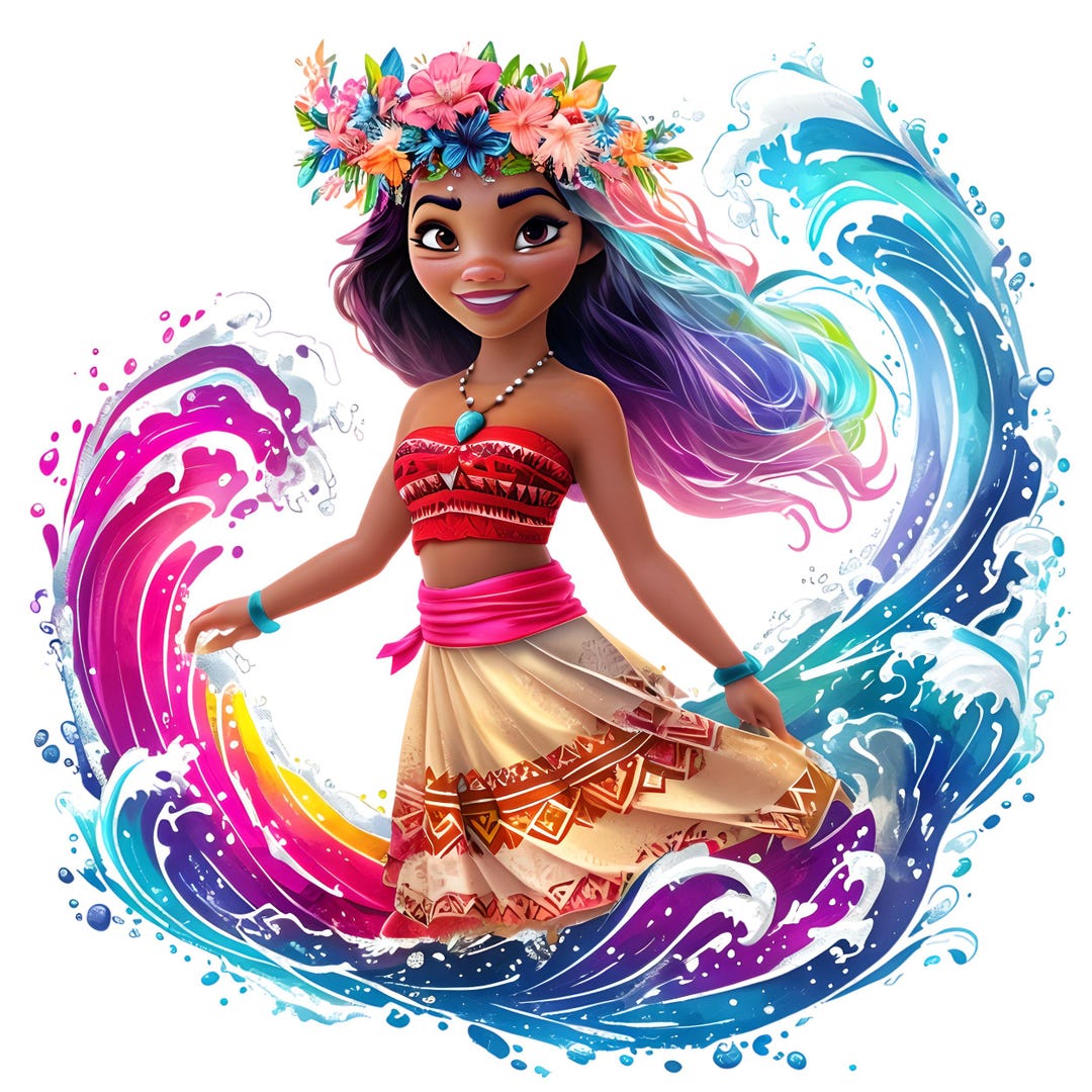 Cute Moana Water Splash 3 Pngs – High-resolution Clipart for ...