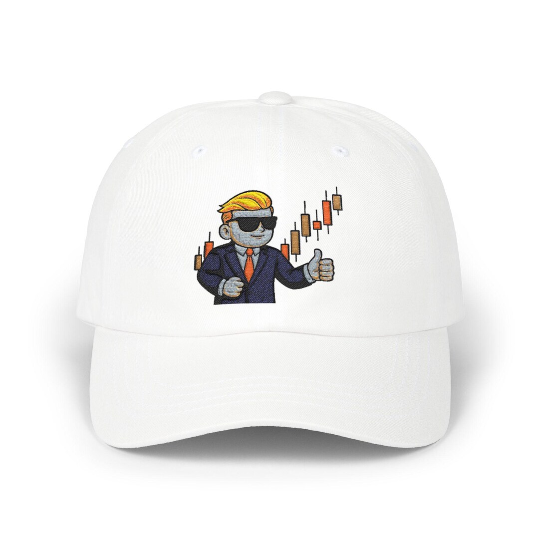 Embroidered Day Trader's Stock Market Dad Cap, Finance Hat, Day Trader Baseball Cap, Buy the Dip ...