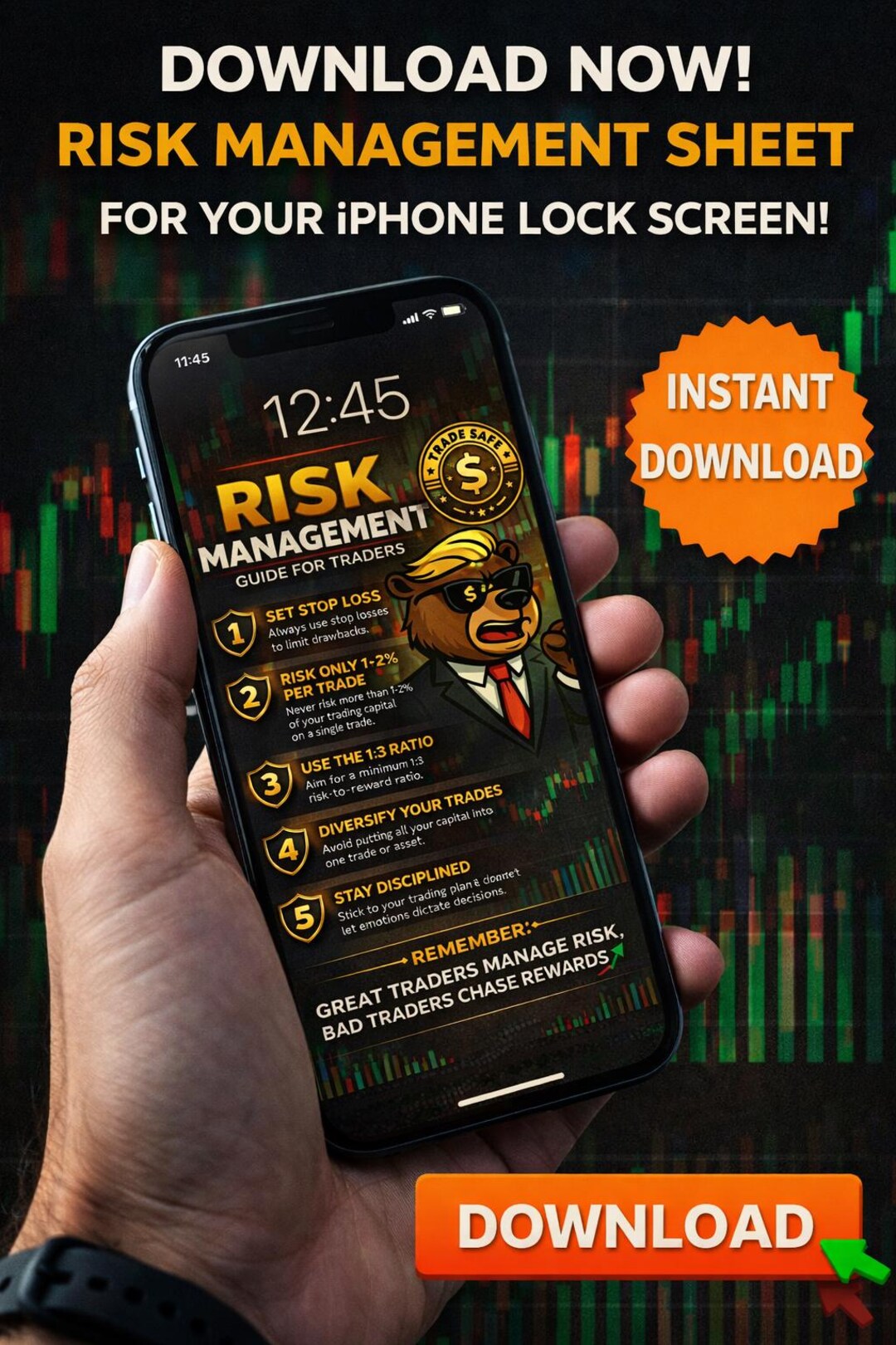 A Day Trader's Risk Management Reminder List for Iphone/smartphone Lock ...