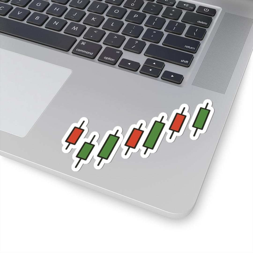 Candlestick Chart Stickers, Kiss-cut Sticker | Stock Trading, Crypto - Etsy