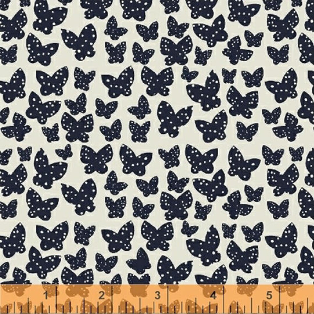 Lotta Jansdotter Fabric Lilla Minna in Indigo - Etsy
