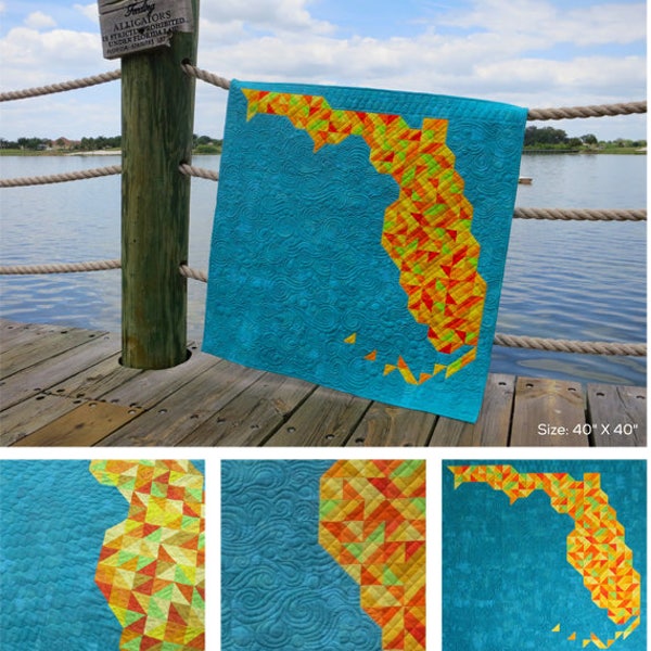 Florida Quilt Block - Etsy