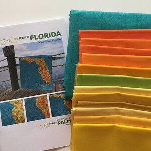 Florida Quilt PRINT Pattern and FABRIC KIT by Linda Hungerford - Etsy
