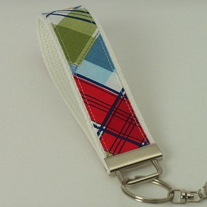 Key Fob Made With Cotton Webbing and Fabric - Etsy