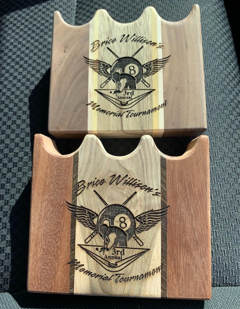 Custom Hardwood Pool Cue Holders - Etsy