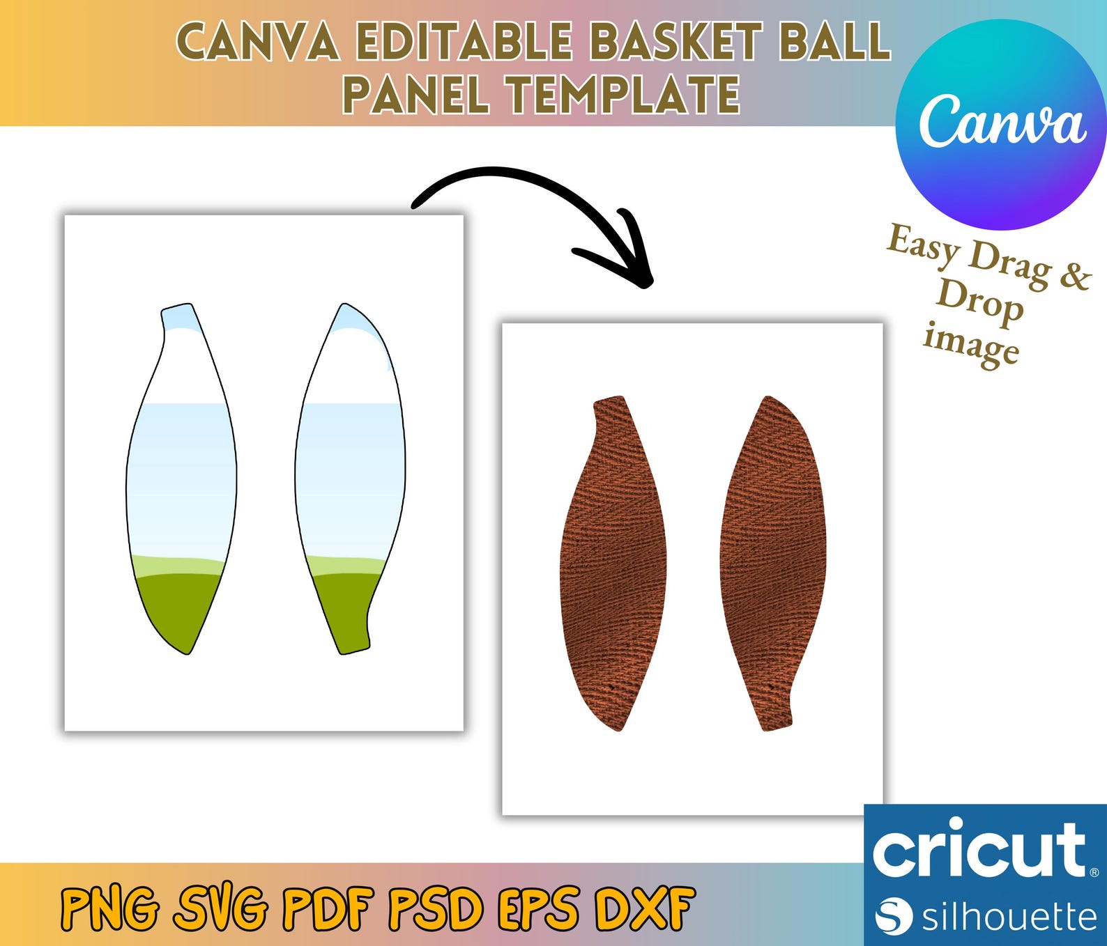 Basketball Panel Canva Editable Template, Drag & Drop Photo Frames ...
