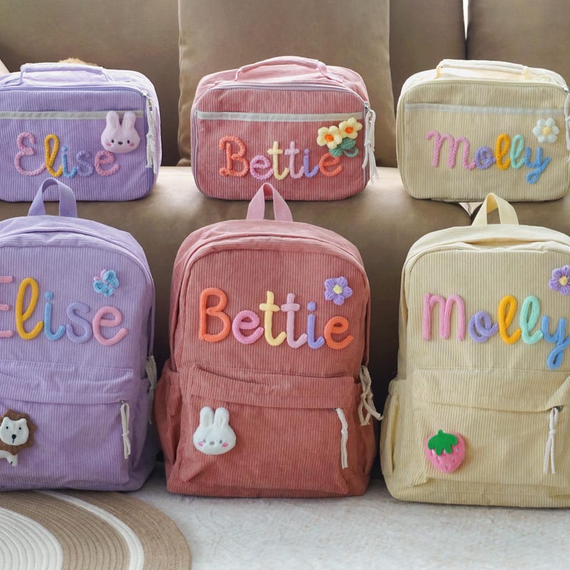 Cute Girl Backpack Tag - Etsy