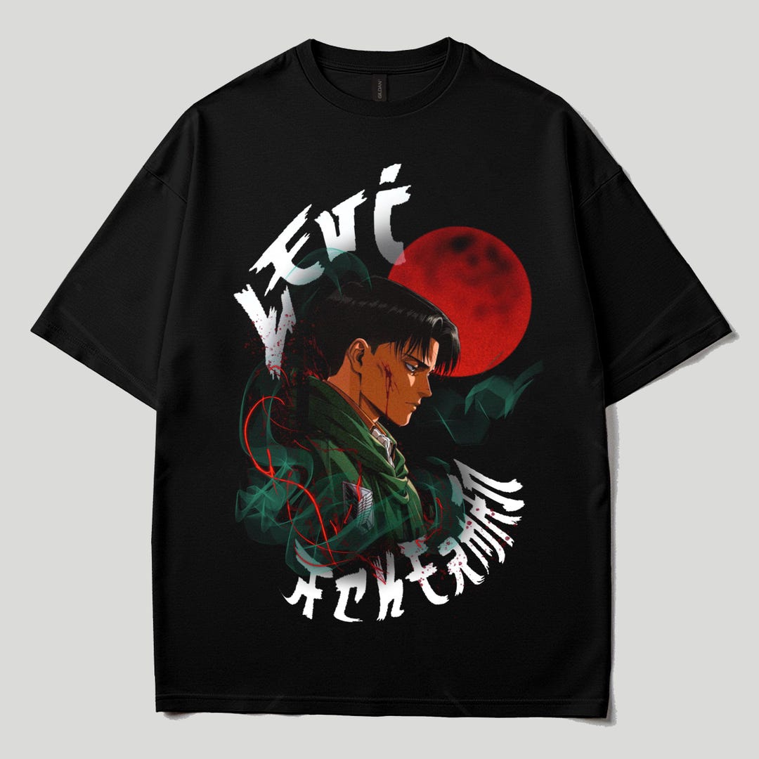 Levi Ackerman Shirt, Anime Shirts, Attack on Titan Shirt, Anime Gifts ...