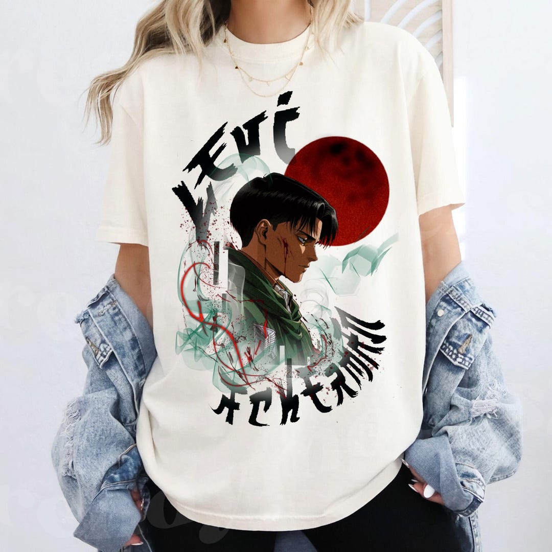 Levi Ackerman Shirt, Anime Shirts, Attack on Titan Shirt, Anime Gifts ...
