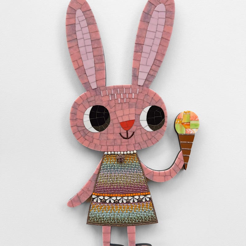 Mosaic Bunny - Etsy