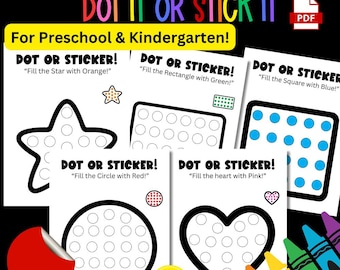 Safari Animal Dot Marker, Sticker, and Fingerprint Activity for Kids ...