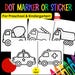 Truck Dot Marker & Sticker Worksheets for Kids | 12 Printable Pages ...